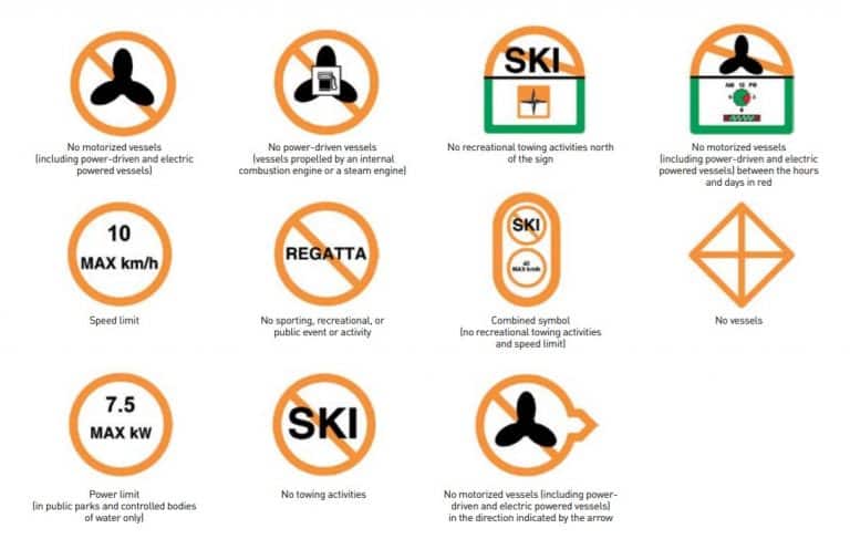 Restriction Signs – MyBoatCard.com® | Official Canadian Boating License